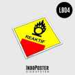 Jual Stiker Simbol Label K3 Limbah Hazmat Reaktif Ukuran S 10 x 10 cm ...