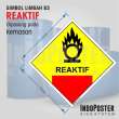 Jual Stiker Simbol Label K3 Limbah Hazmat Reaktif Ukuran S 10 x 10 cm ...