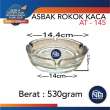 Jual Asbak rokok kaca bulat besar / asbak cantik AT-145 kaca tebal di ...