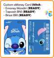 Jual Kartu eMoney eToll Tapcash BRIZZI edisi Stitch Blue - Custom Print ...