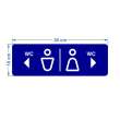 Jual RAMBU - RAMBU PLANG AKRILIK ARAH WC 10CM X 30CM SIGNAGE ...