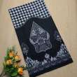 Jual Kain Batik Motif Gunungan Putih - Gunungan Wayang warna hitam ...