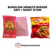 Jual beef burger sapi hemato 250gr + nuget sobat di Seller Toko sosis ...