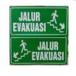 Jual sign stiker jalur evakuasi tangga / sign sticker rambu pintu ...