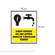 Jual Stiker Vinyl Harap Matikan Listrik Air Sebelum Tinggalkan Safety ...