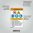 Jual Stiker K3 Safety Sign ANSI Bahaya Bising Ruang Kompresor Wajib ...