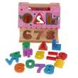 Jual Wooden Houses Block Building Toy Box Geometry Matching House ...