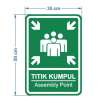 Jual Rambu Plang Titik Kumpul 35cm x 50cm Plat Alumunium di Seller ...