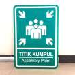 Jual Rambu Plang Titik Kumpul 35cm x 50cm Plat Alumunium di Seller ...