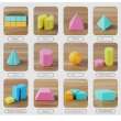 Jual MALOTOYS - Geometric Blocks Mathematics 3D Shapes Mainan Geometry ...