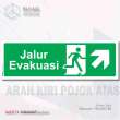 Jual Sticker Safety Sign Jalur Evakuasi Arah Pojok Kanan Atas di Seller ...