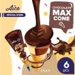 Promo Aice Ice Cream Chocolate Max Cone isi 6 pcs eskrim Diskon 41% di ...