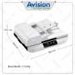 Jual Avision Scanner AV5400- Flatbed+ADF- A4/F4/Folio/Legal/A3- 50 ...