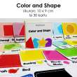 Jual Flashcard color and shape / Flash Card / kartu pintar mengenal ...