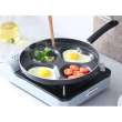 Promo 4 in 1 Egg Pancake Multi Sectional Frying Pan 4 Dimples hole ...