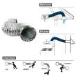 Jual Flexible Ducting 4 in (harga per meter) /pipa exhaust aluminium ...