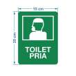 Jual RAMBU - RAMBU AKRILIK TOILET IKHWAN / PRIA 15CM X 20CM SIGNAGE di ...