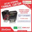 Jual Cetak Stempel Tanggal Otomatis 2 Warna Desain Logo Dan Text Custom ...
