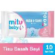 Jual Mitu Baby Fresh & Clean Wipes Blooming Cherry Tisu Basah Bayi [10 ...