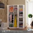 Promo Trenz Furniture - Almari 3 Pintu Besar Kaca Full Body Lemari Baju ...
