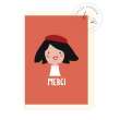 Promo Greeting Card / Thank You / Merci French Girl / Kartu Terima ...