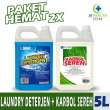 Promo Deterjen Laundry Dan Karbol Sereh 5 Liter Jkcare Diskon 23% Di ...