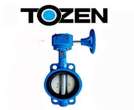 Promo Tozen Butterfly Valve 12 Jis 10k Body Cast Iron Disc Ductile Gear ...