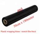 Promo 50cm X 180mtr Plastik Wrapping Wrap Stretch Film Hitam Black ...