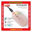 Promo Mouse Gaming Wireless Rechargeable Ergonomis Pink Lucu Laptop ...