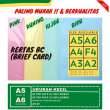 Jual Kertas Bc/kertas Brief Card/kertas Undangan Aneka Warna A5 & A6 ...