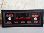Jual Jam Masjid Digital Frame Warna Hitam Ukuran 70 cm x 30 cm Jadwal ...
