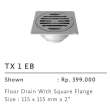 Promo Floordrain Saringan Pembuangan Air Kamar Mandi Garis Toto TX1EB ...