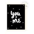 Promo Greeting Card / Love / You Plus Me Xo Black / Kartu Ucapan Diskon ...